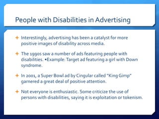 Disability Representations in the Media | PPTX