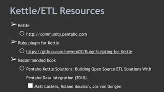 ETL All The Things with Ruby | PDF