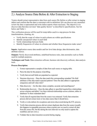 Etl And Data Test Guidelines For Large Applications | DOC