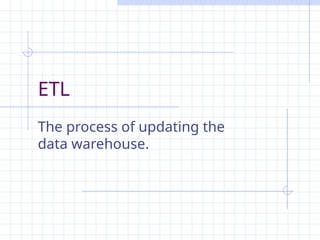 Introduction to ETL Data Warehousing.ppt