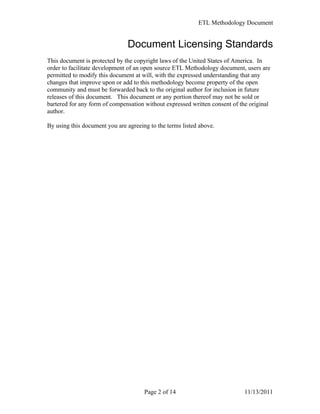 Etl design methodologydocument-datastage | DOC