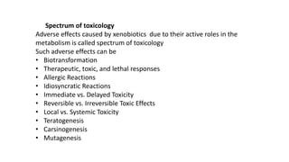 Et lect 7 spectrum of toxicology (2) | PPTX