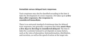 Et lect 7 spectrum of toxicology (2) | PPTX
