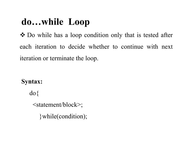 Loops In C Programming Language Pptx Programming Languages Computing 7667