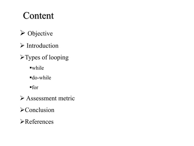 Loops In C Programming Language Ppt