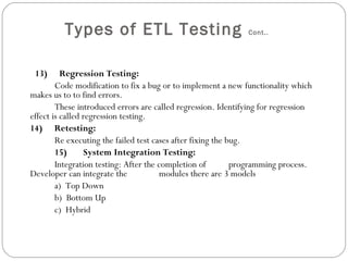 ETL Testing Training Presentation | PPT