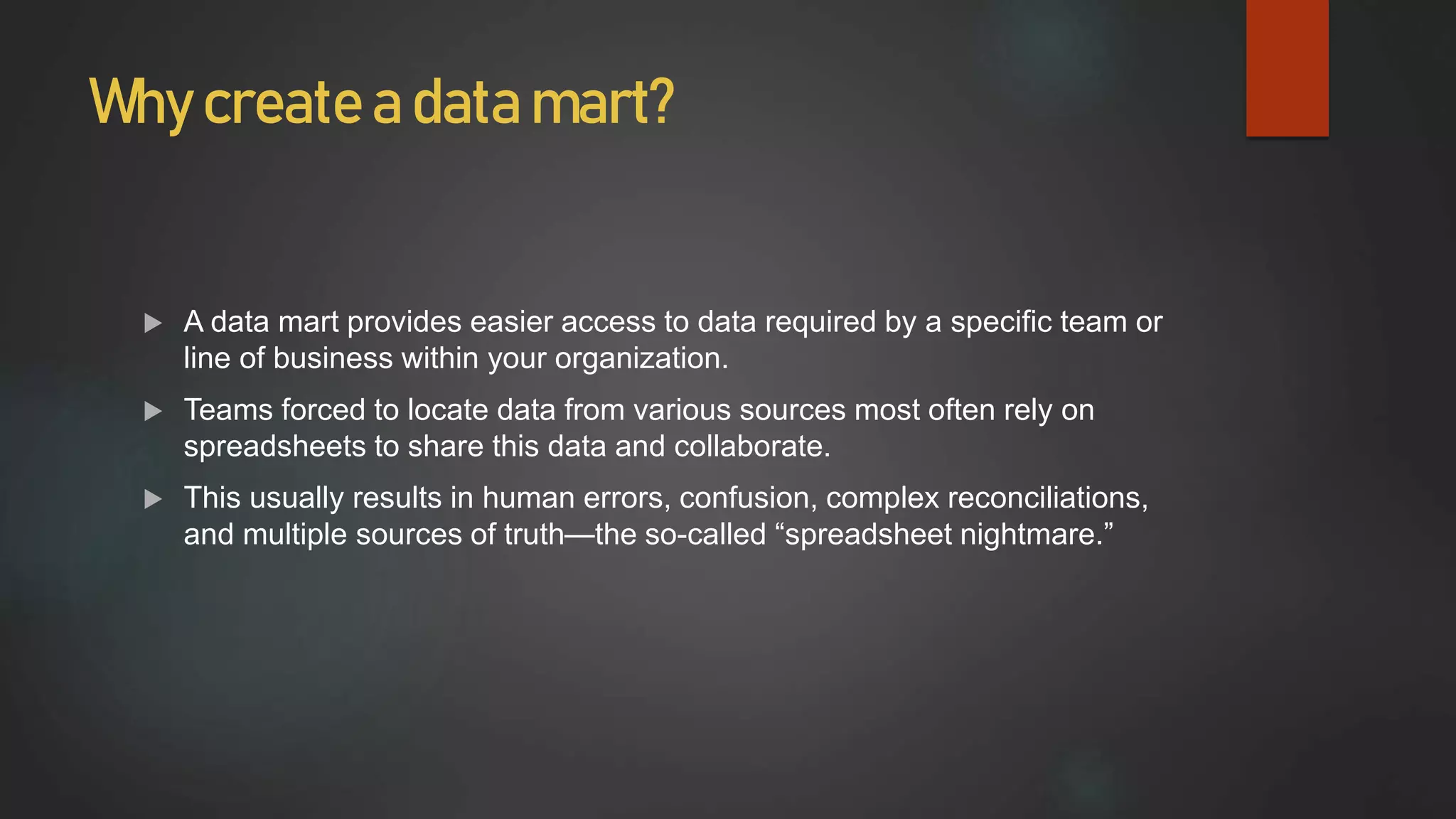 ETL processes , Datawarehouse and Datamarts.pptx