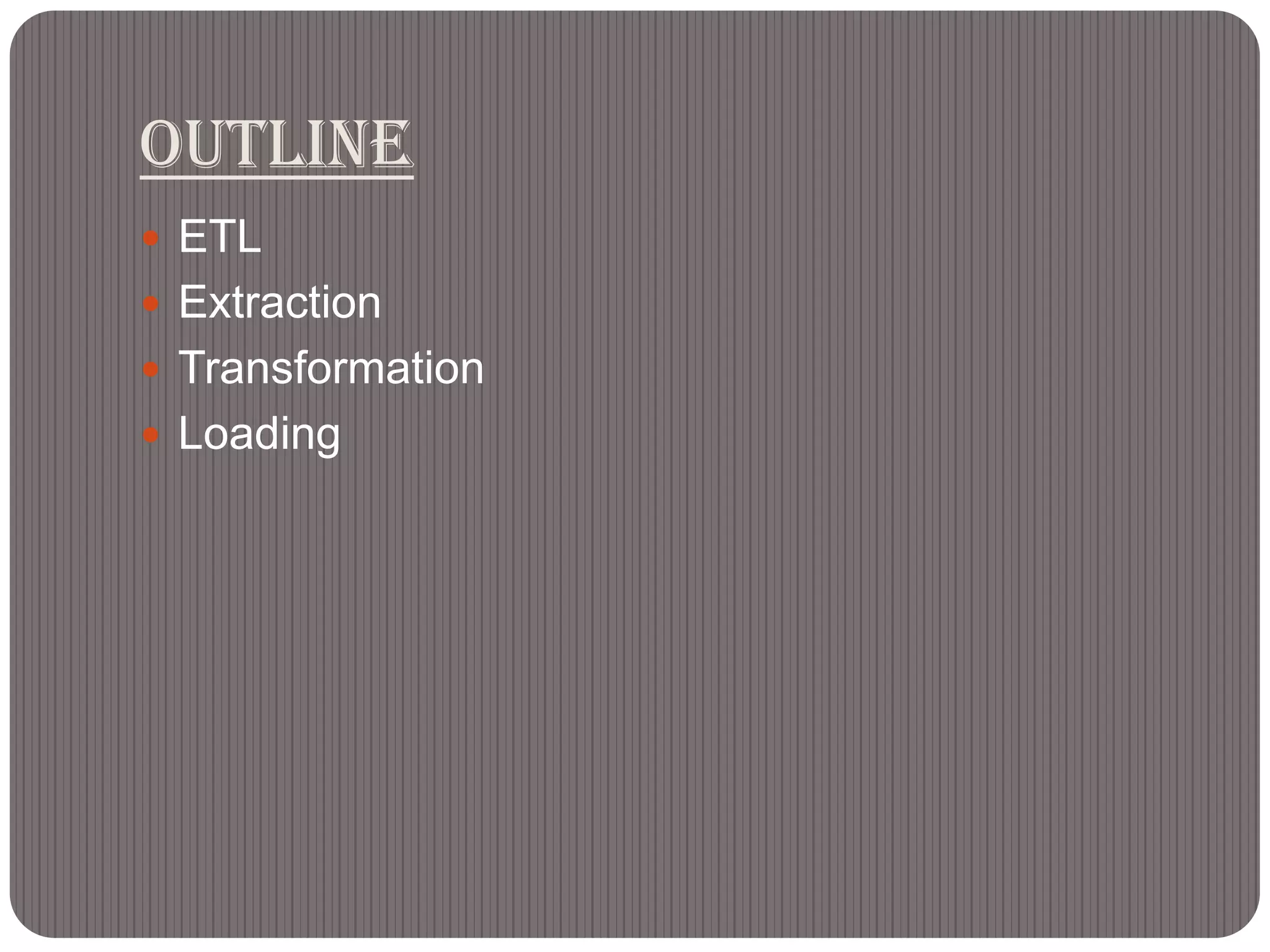 Etl process in data warehouse | PPTX