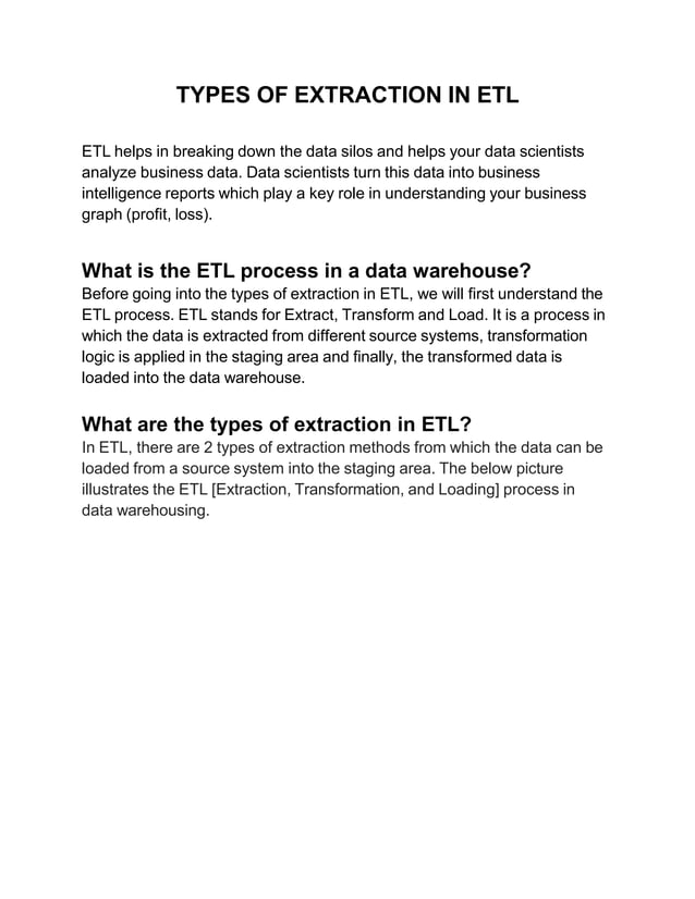 Data Extraction Service |Extract, Transform and Load | PPTX | Databases | Computer Software and ...