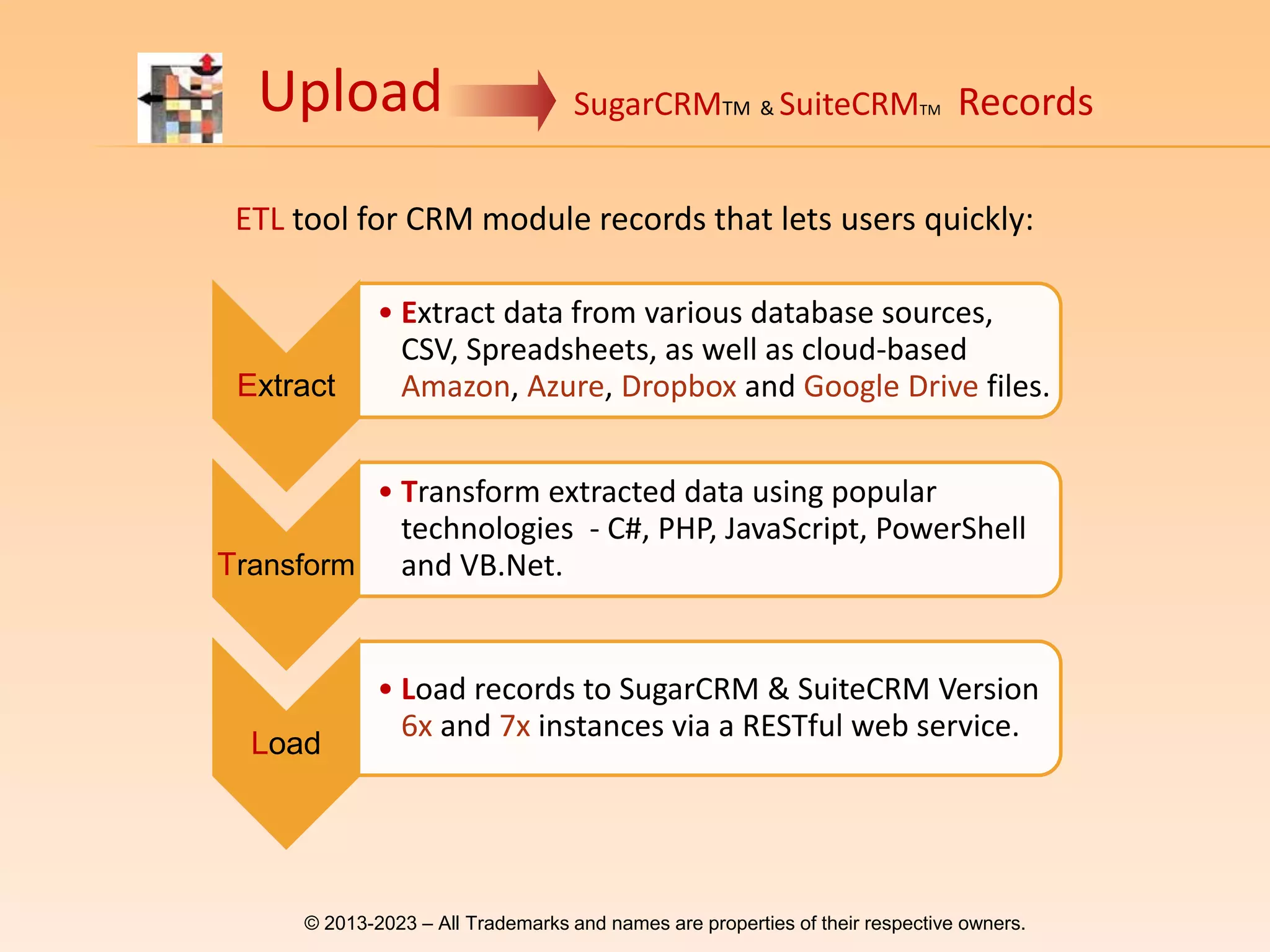 ETLS - a tool for SugarCRM™ & SuiteCRM™ | PPTX