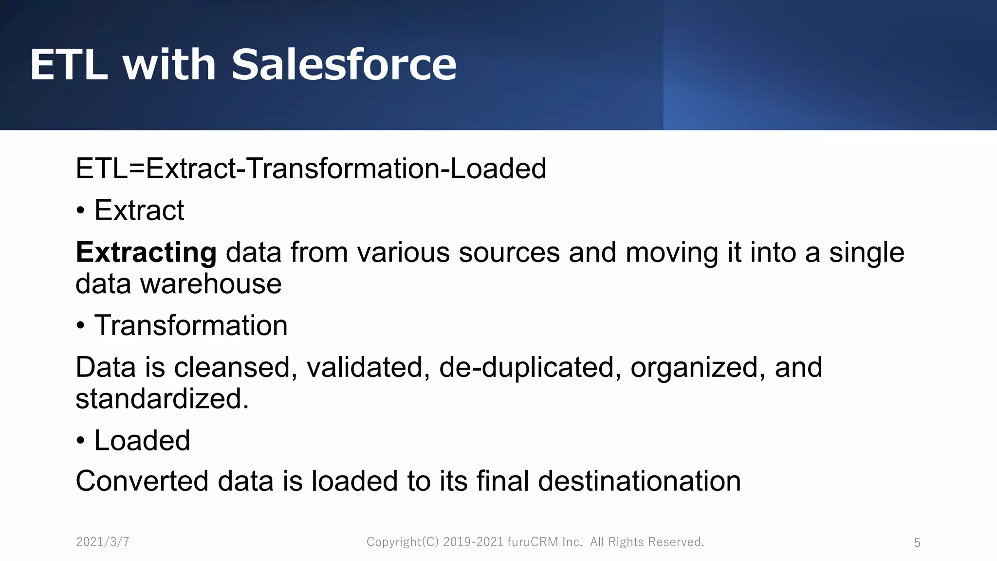 ETL And Salesforce Integration | PPTX