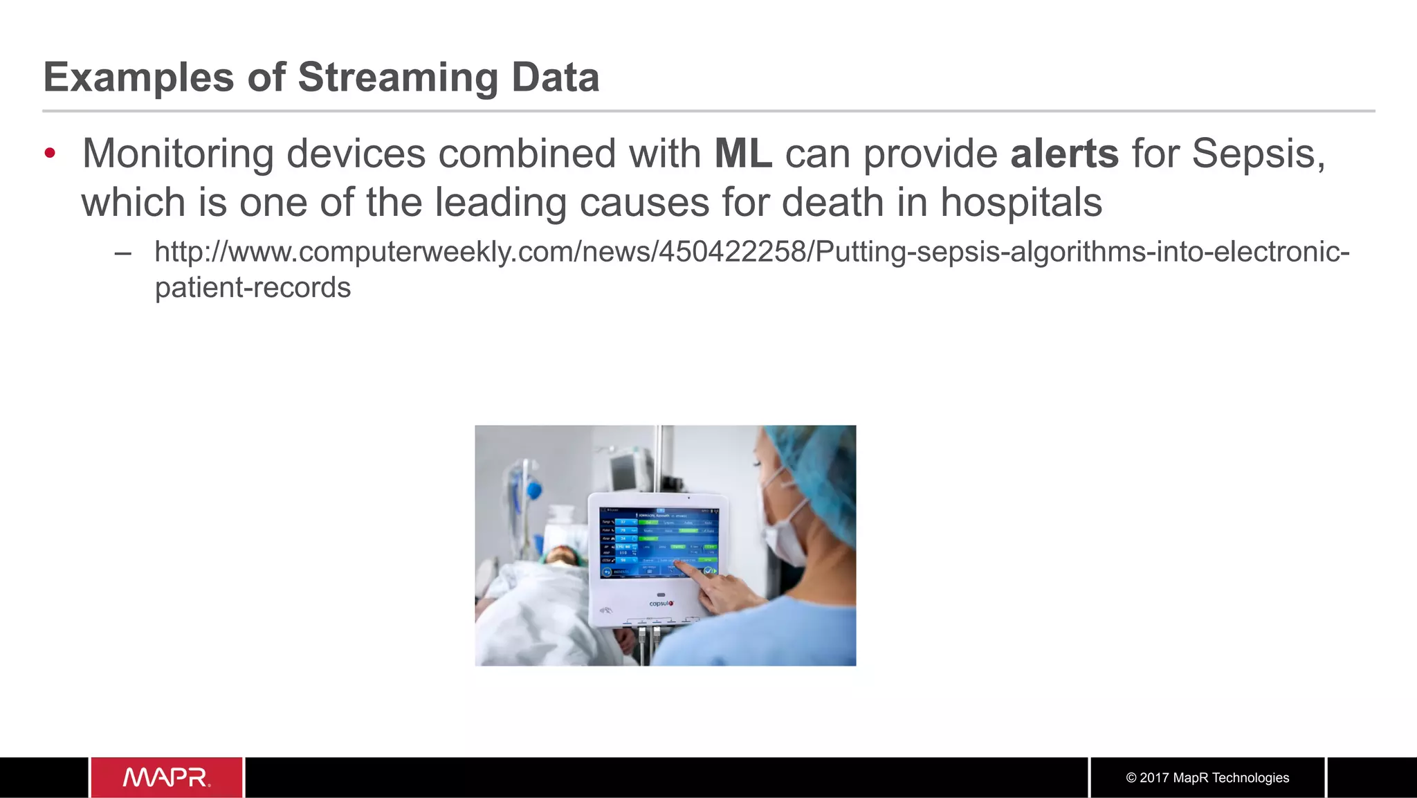 Structured Streaming Data Pipeline Using Kafka Spark And Mapr Db Ppt
