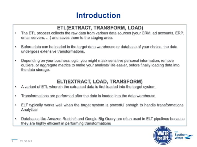 ETL Technologies.pptx | Cloud Computing | Internet