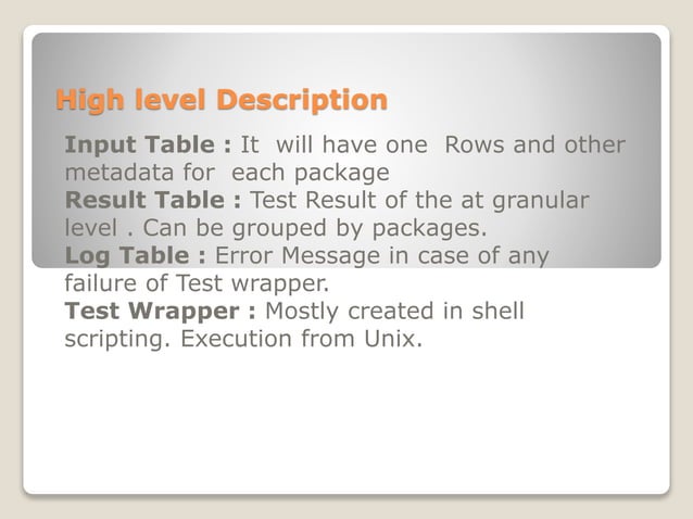 ETL test automation framework | PPT