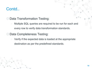 ETL Testing Overview | PPTX