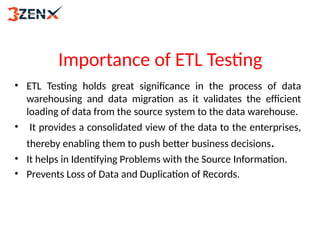 etl testing training in madhapur, hyderabad | PPT