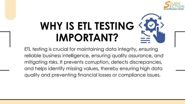 Etl Testing Ensuring Data Integrity And Performance Ppt
