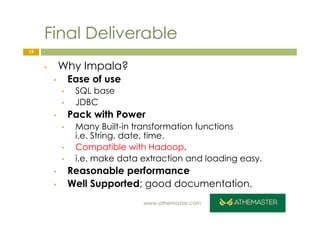 Etl with apache impala by athemaster | PPT