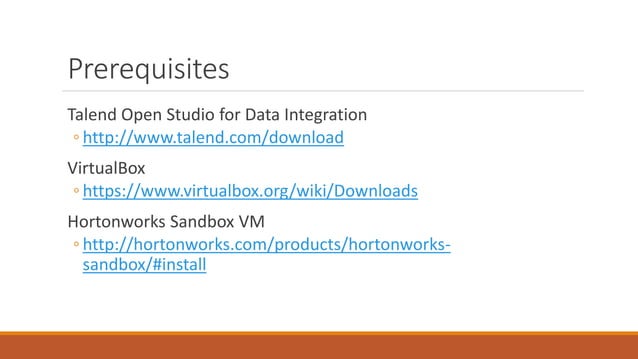 Etl with talend (data integeration) | PPT