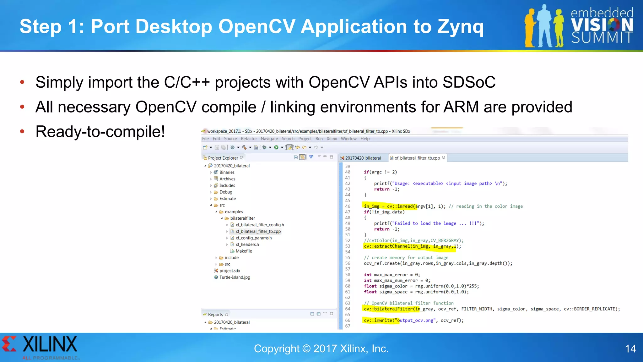 "OpenCV on Zynq: Accelerating 4k60 Dense Optical Flow and Stereo Vision ...