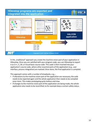 "Embedded Vision Made Smart: Introduction to the HALCON Embedded Machine Vision Library," a ...