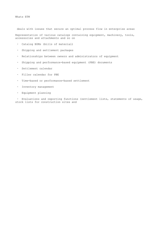 Etm definition | PDF