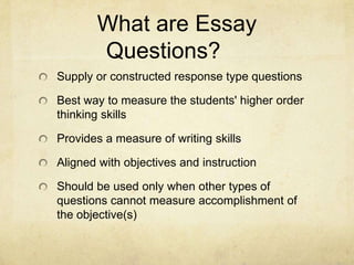 Essay Assessment Type | PPT
