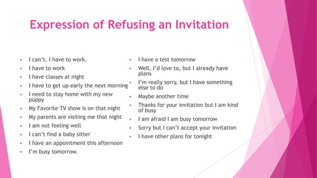 Making, Accepting, and Refusing an Invitation | PPTX | Soccer | Sports