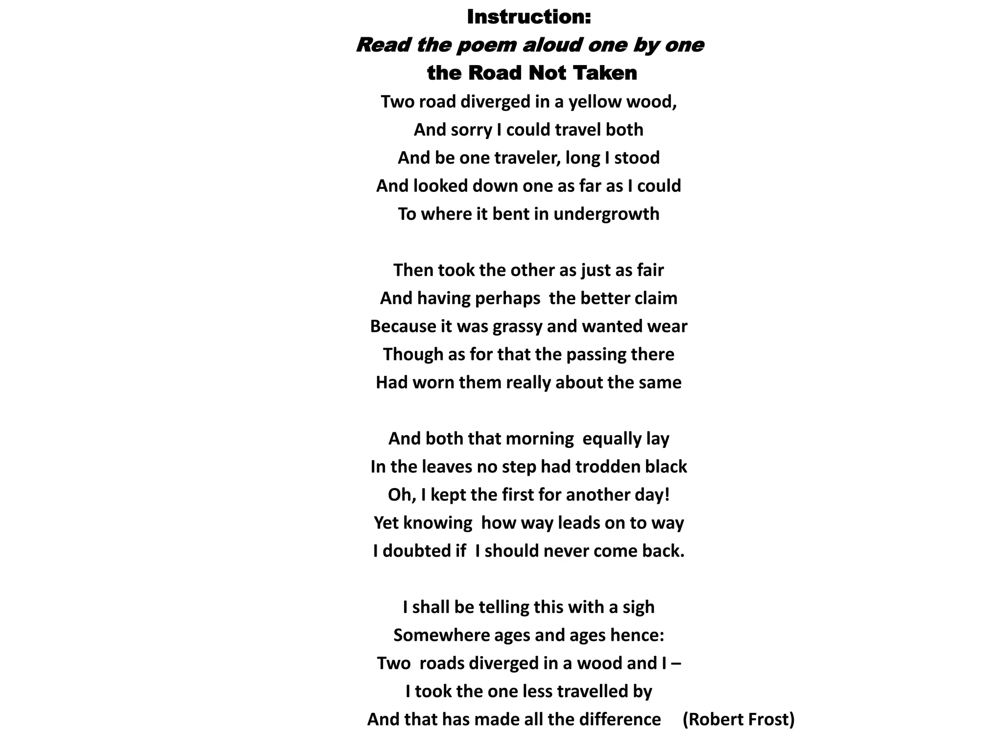 Teaching poem in language classroom | PPTX