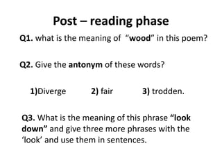 Teaching poem in language classroom | PPT