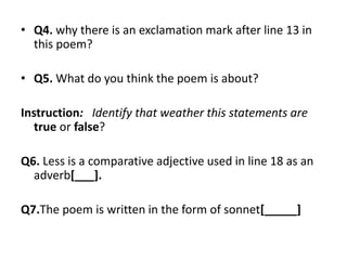 Teaching poem in language classroom | PPT