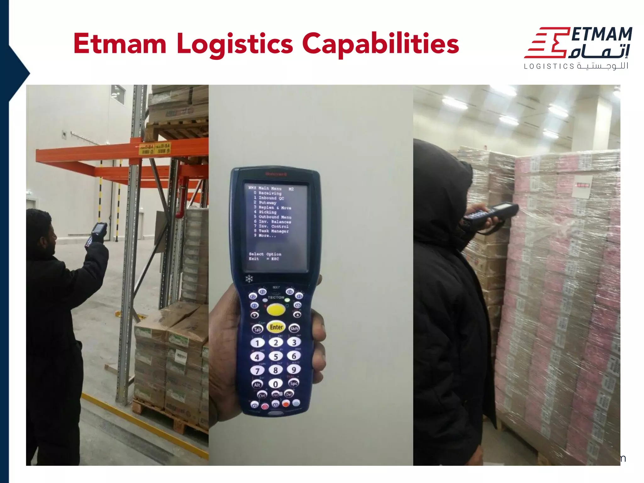 Etmam logistics & Riyadh Warehouse Presentation | PDF