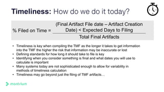 Implementing Metrics & Completeness Reporting in TMF Management | PDF