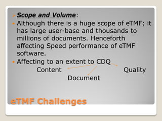 eTMF ppt | PDF