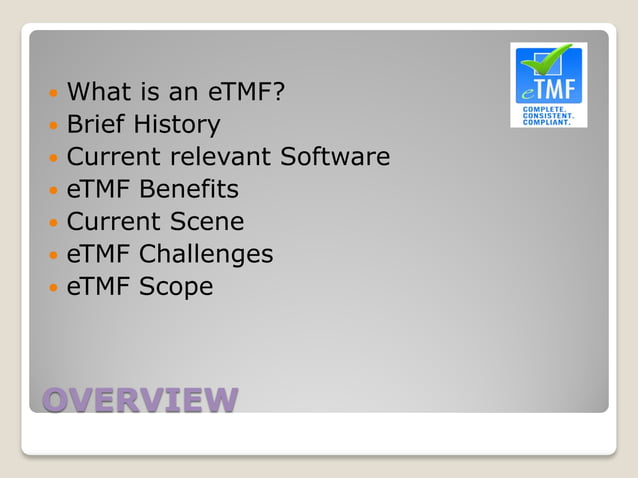 eTMF ppt | PDF