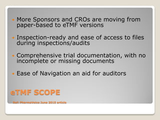 eTMF ppt | PDF
