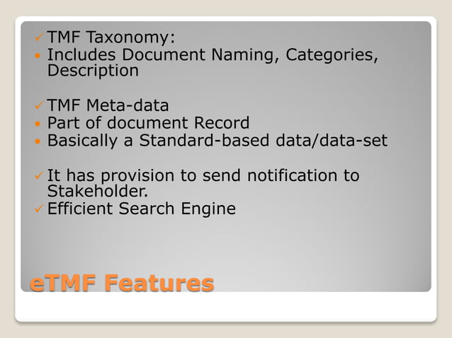 eTMF ppt | PDF