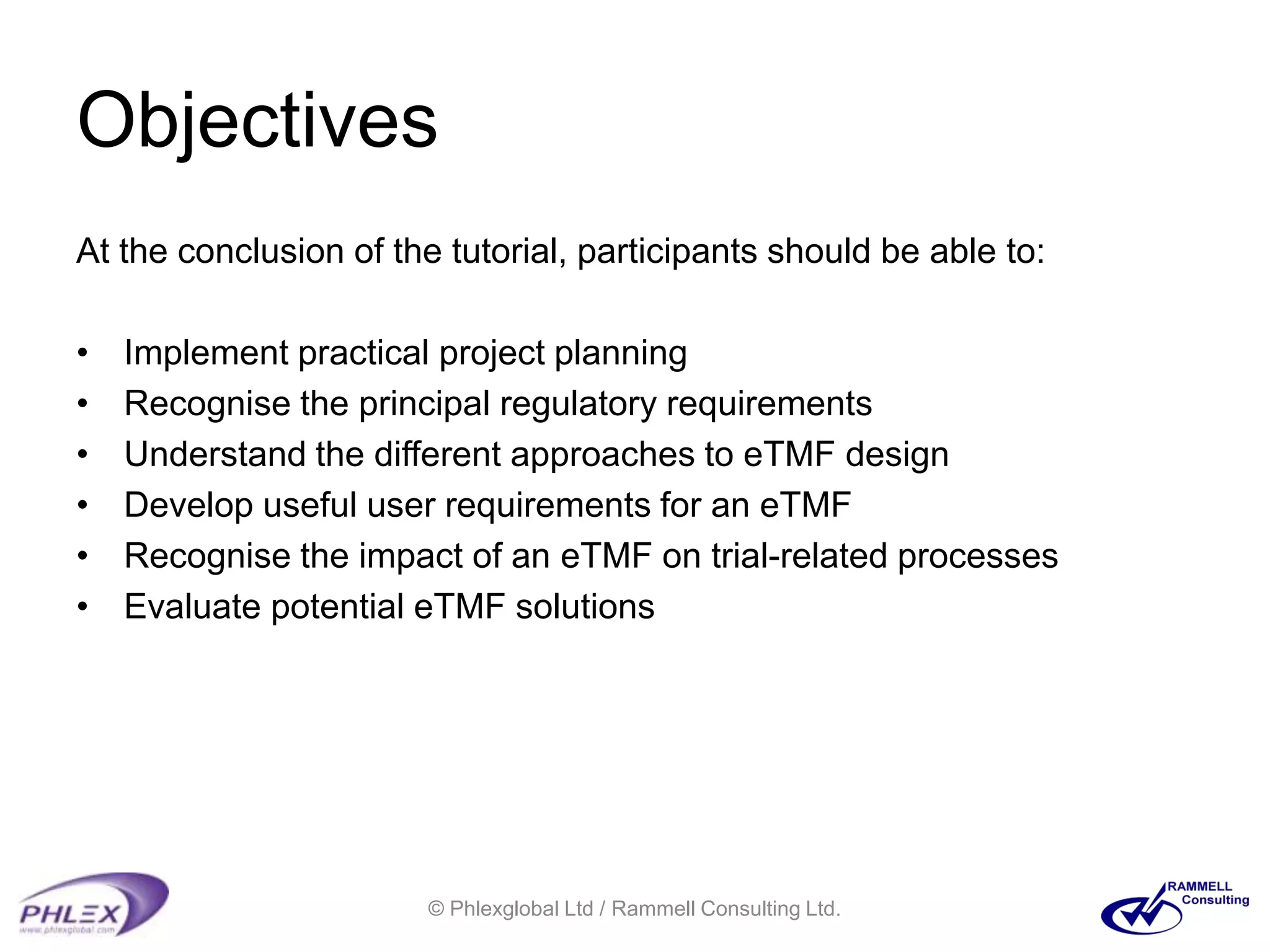 E Tmf Tutorial | PPTX