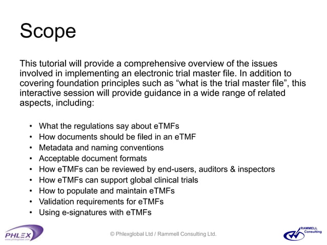 E Tmf Tutorial | PPTX | Pharmaceutical Industry | Industries