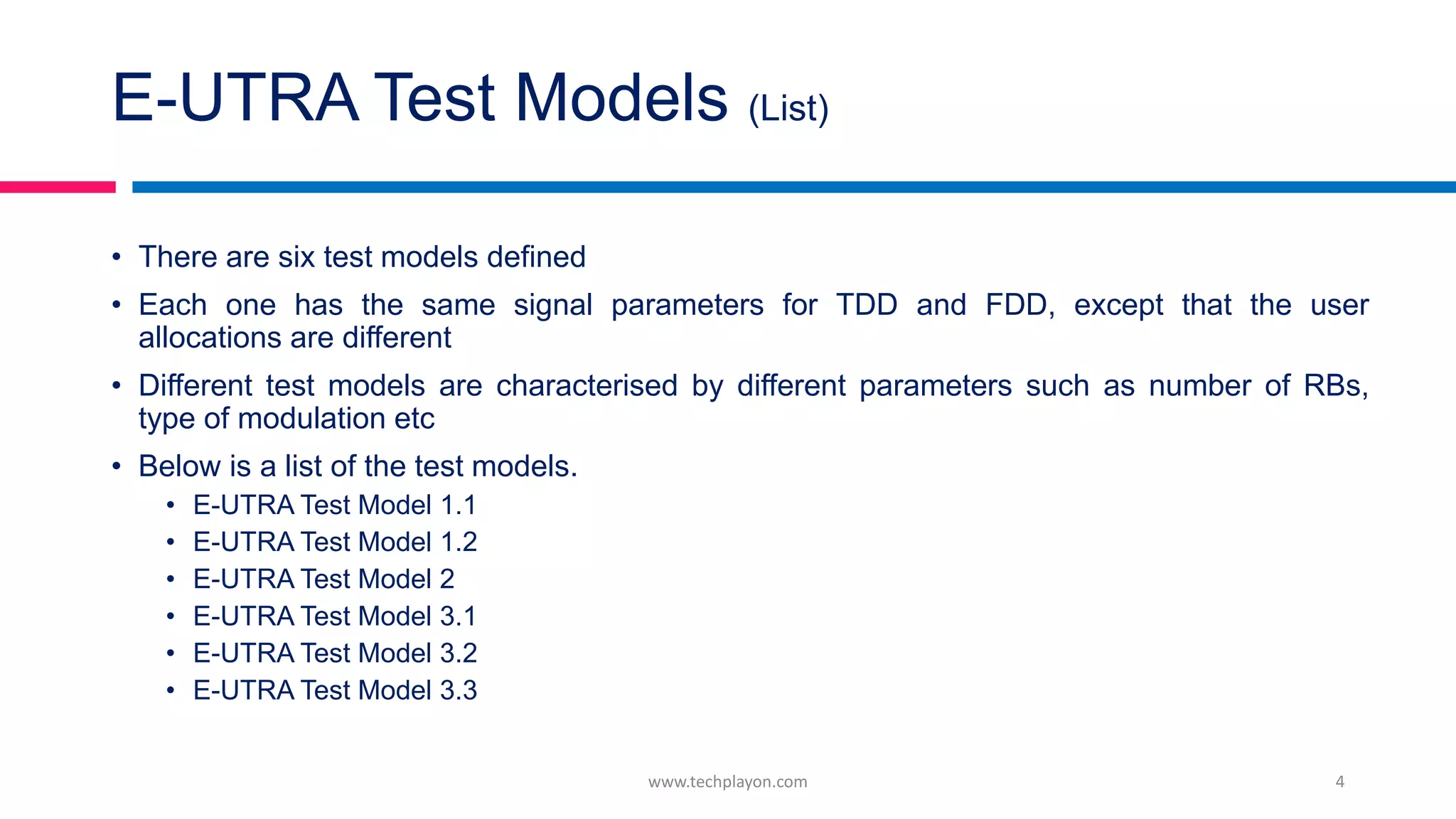 RAdio Testing EMT Test Models | PPTX