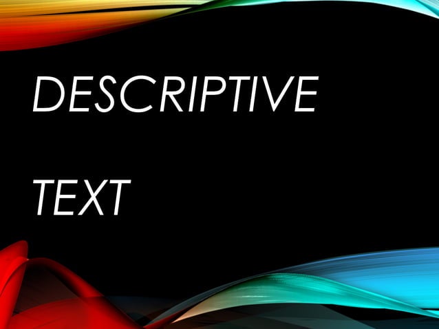 Descriptive text | PPT