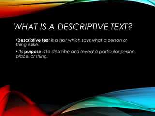 Descriptive text | PPT
