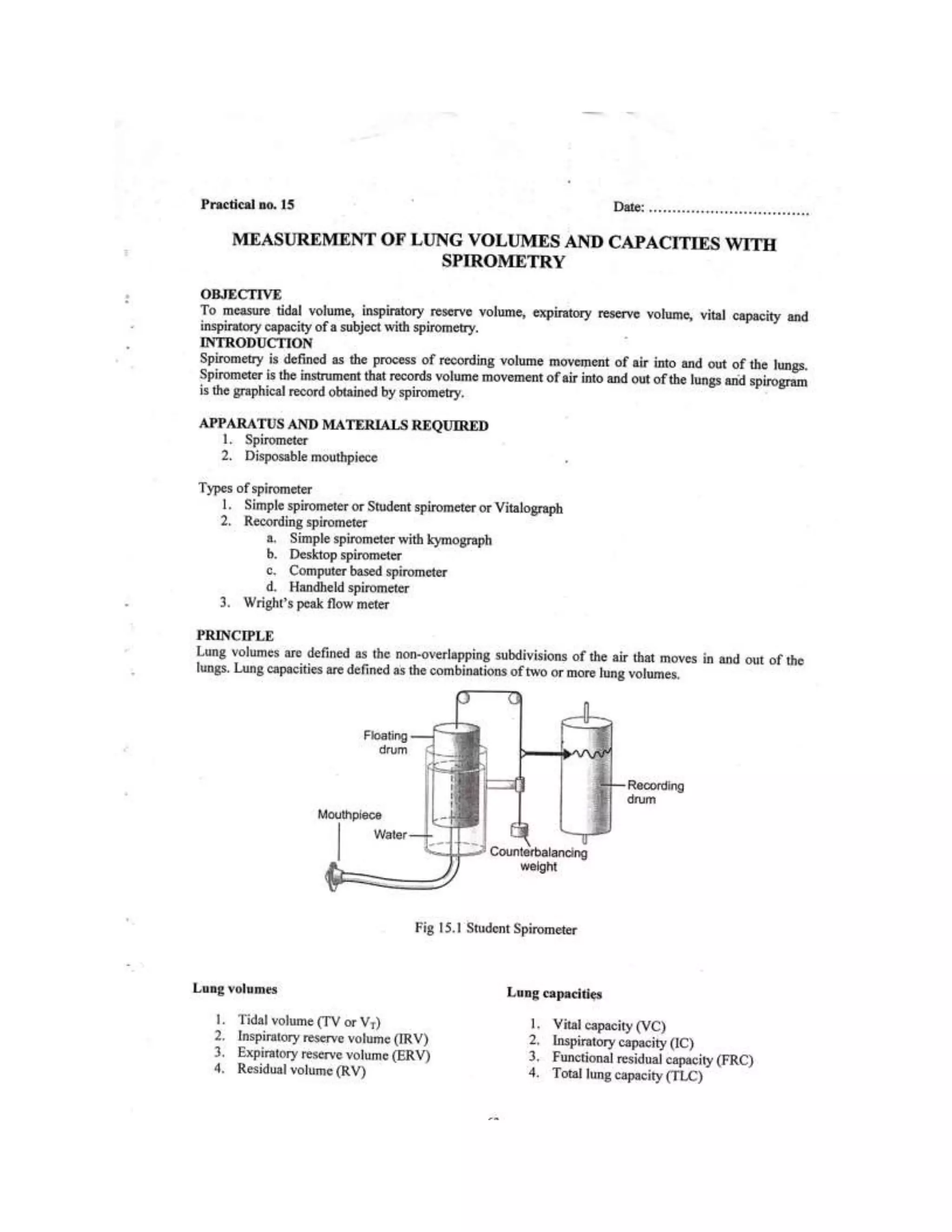 Physiology practical | DOCX