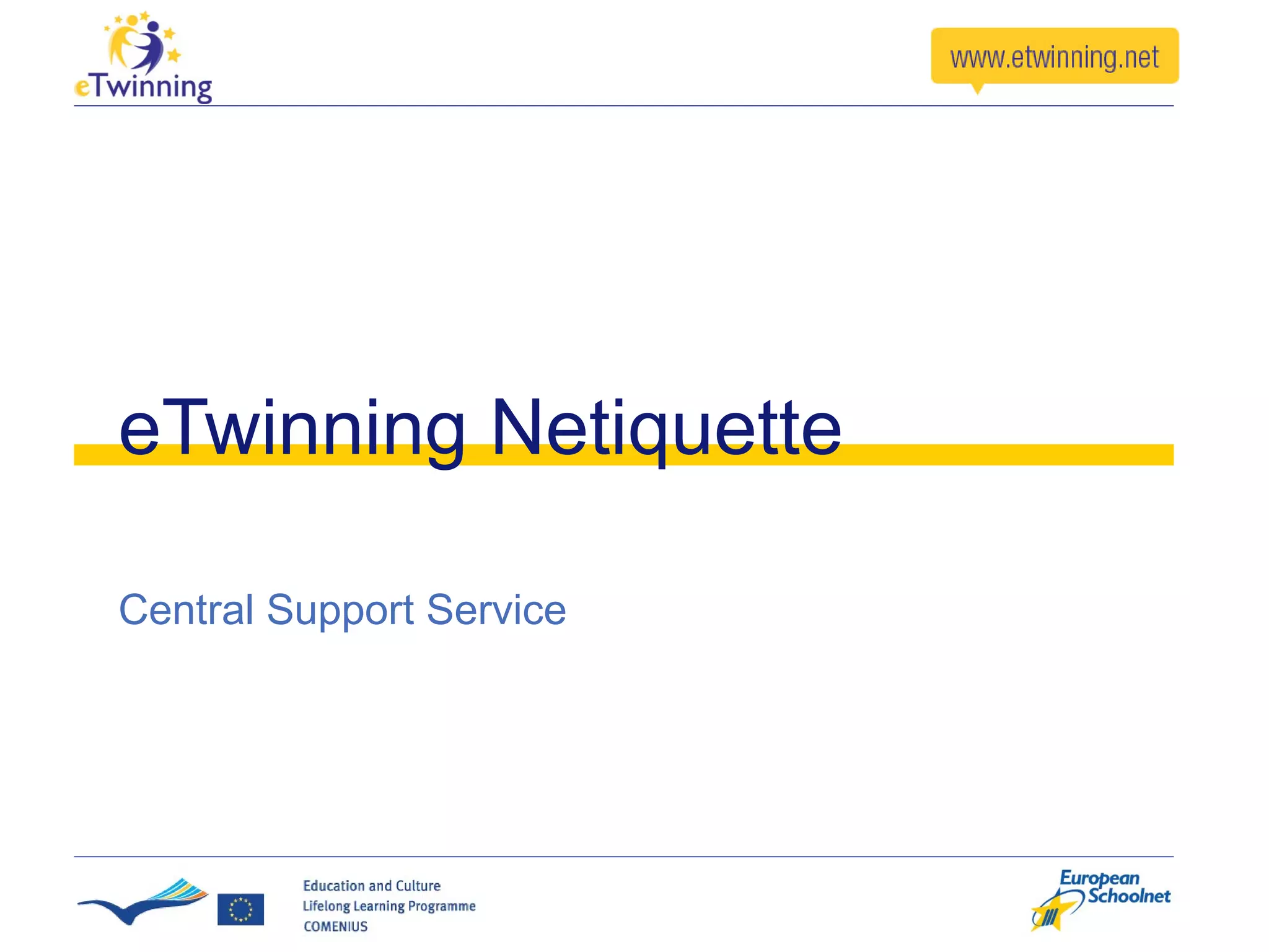 eTwinning netiquette | PPT