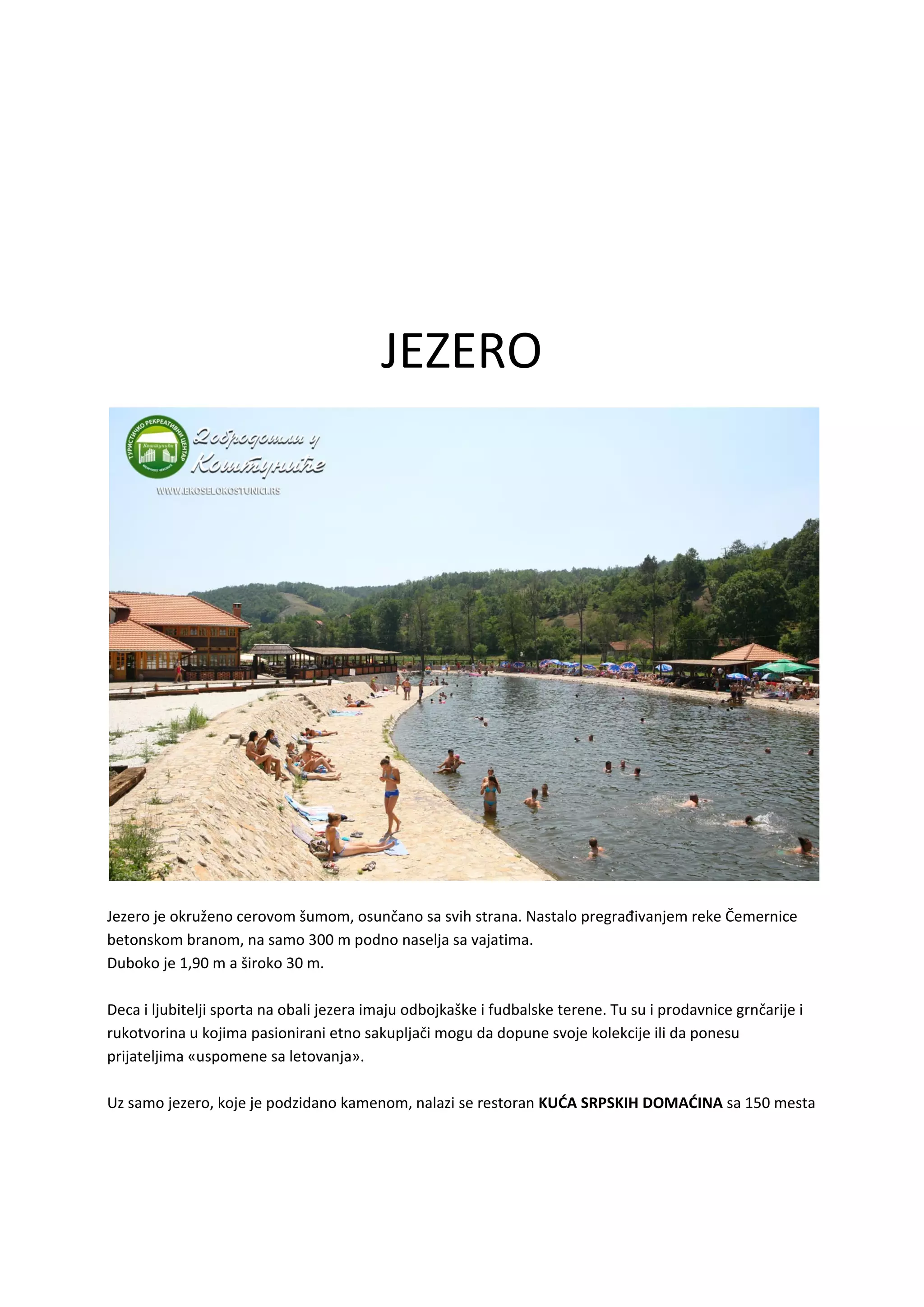 Etno selo Kostunici | PDF