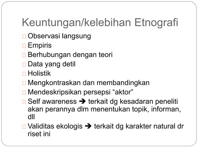 Etnografi | PPT