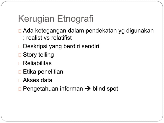 Etnografi | PPT