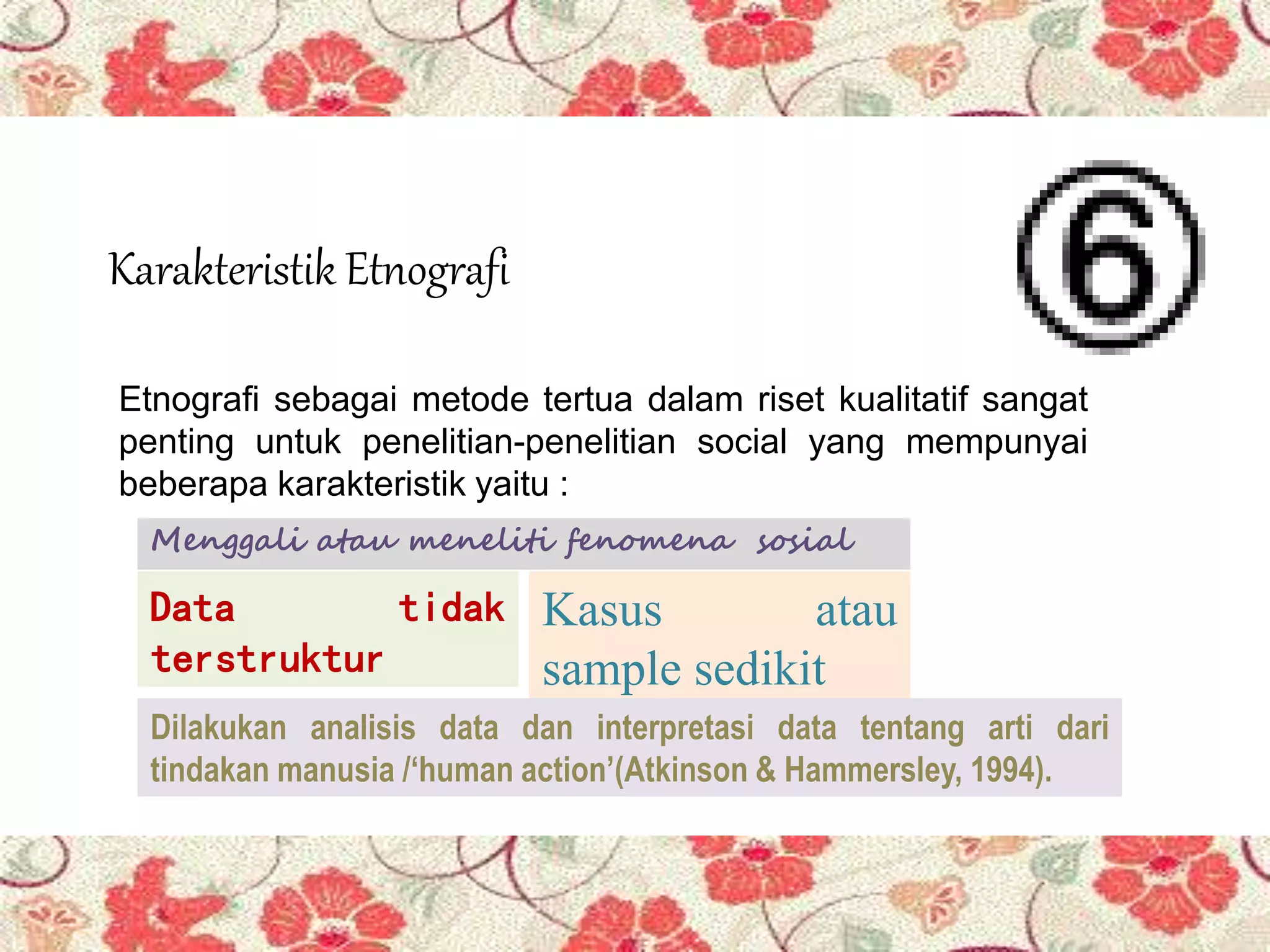 Etnografi presentasi | PPTX