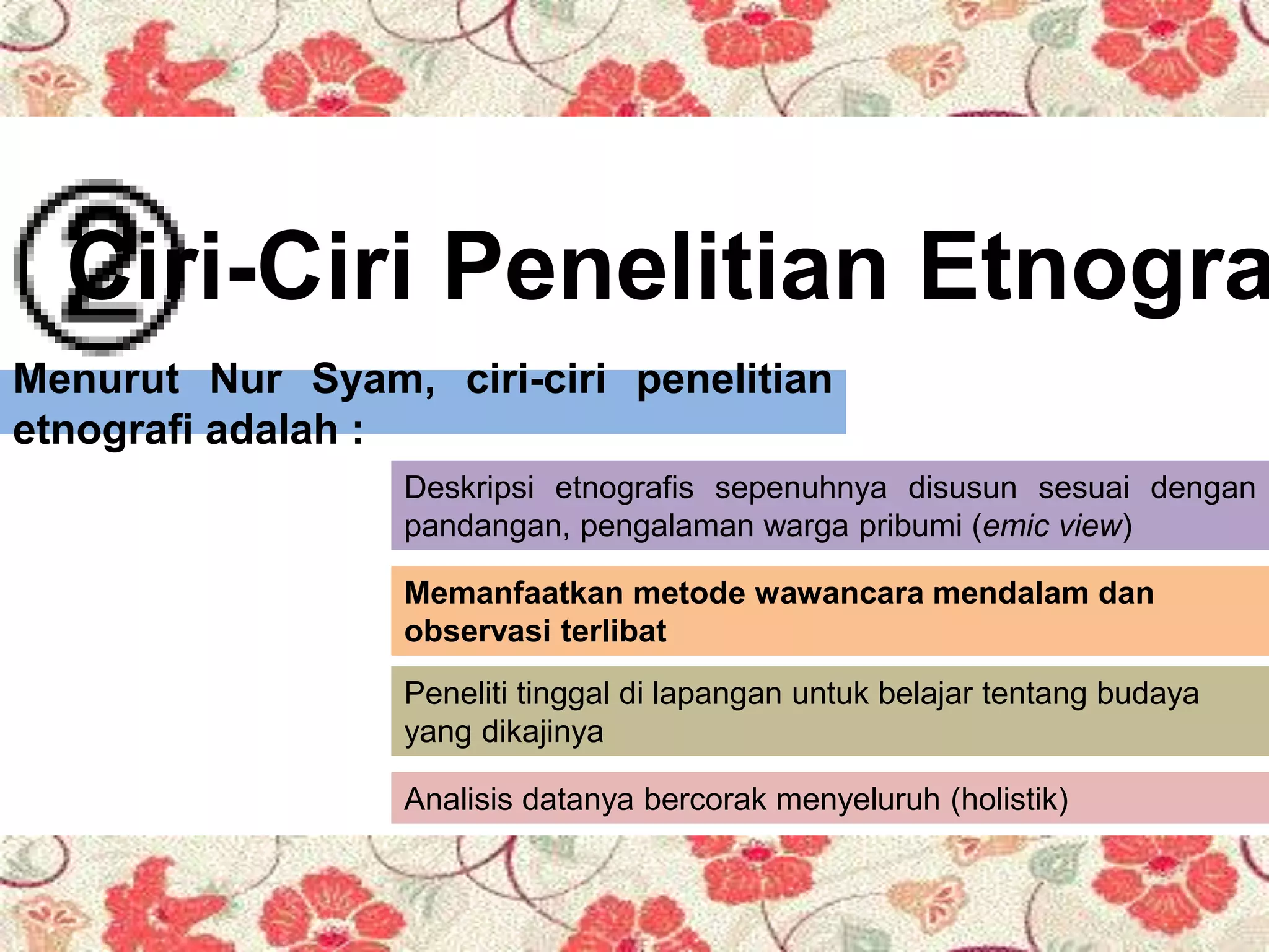 Etnografi presentasi | PPTX
