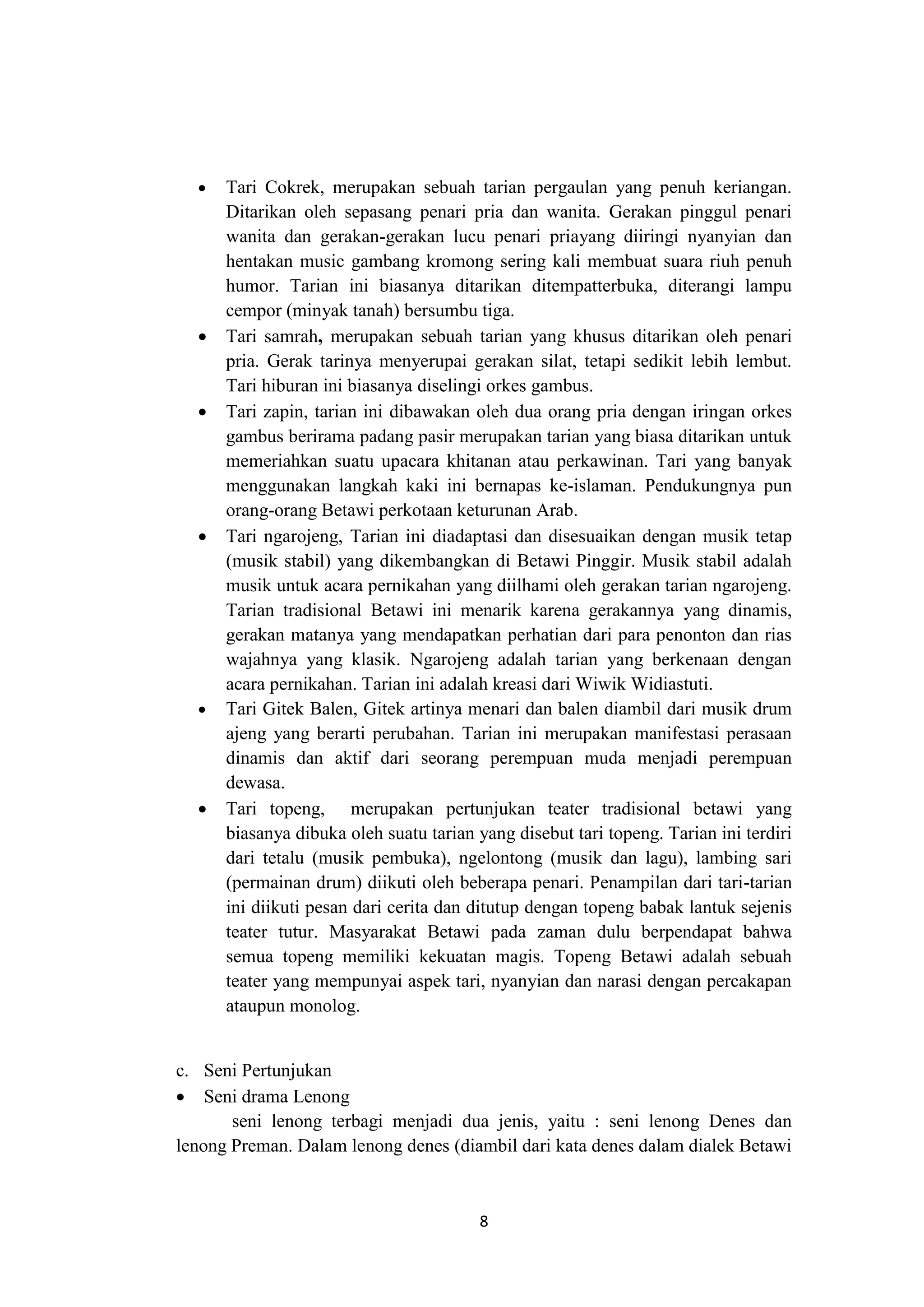 Etnografi betawi | PDF